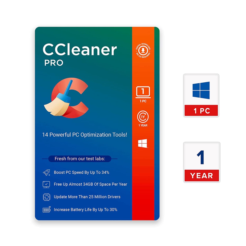 Jual CCleaner Profesional Original 1 Tahun Bisa Update Online | Shopee ...