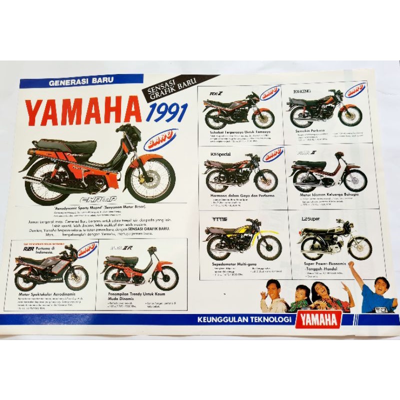 Jual Brosur YAMAHA CHAMP 1991 NOS | Shopee Indonesia