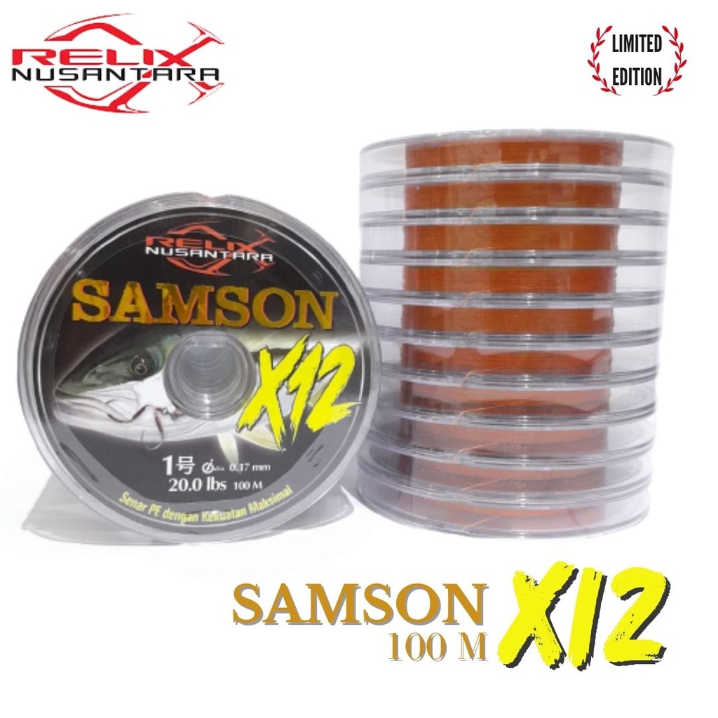 Jual Benang PE Samson X12 100m by Relix Nusantara Senar Pancing Kuat ...