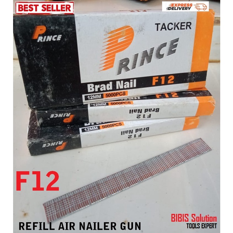Jual ISI PAKU TEMBAK F12 REFILL AIR NAILER BRAD NAIL GUN F 12 PAKU ...