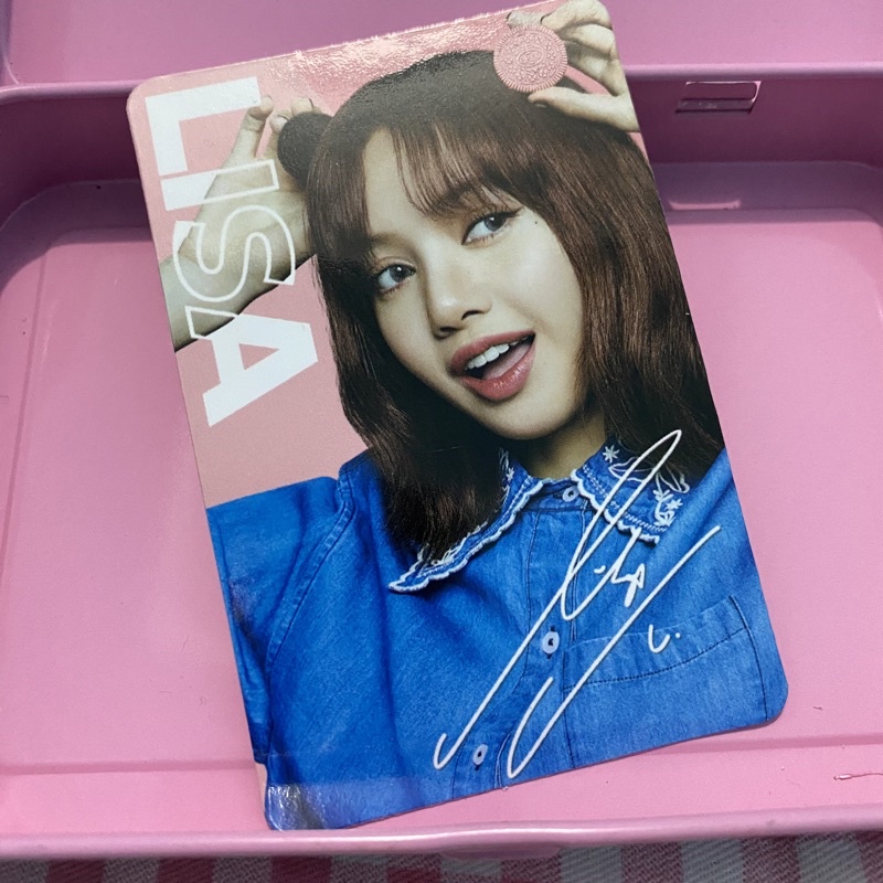 Jual PHOTOCARD OFFICIAL BLACKPINK X OREO LISA 02 BP ( PC ONLY ...