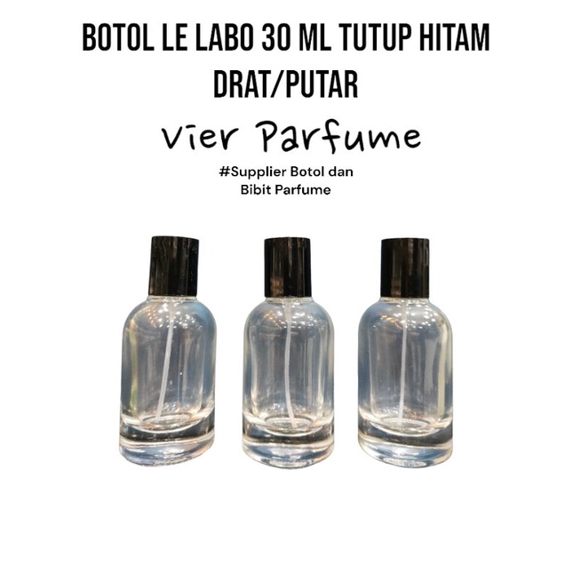 Jual BOTOL LE LABO 30 ML TUTUP HITAM DRAT/PUTAR | Shopee Indonesia