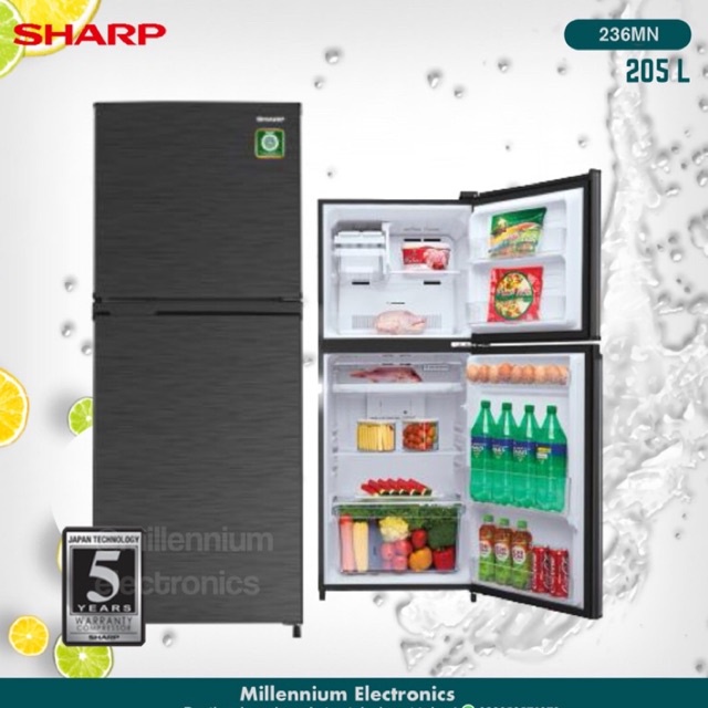 Jual KULKAS SHARP SJ 236 MN LEMARI ES 2 PINTU SJ236MN SJ 236MN | Shopee ...