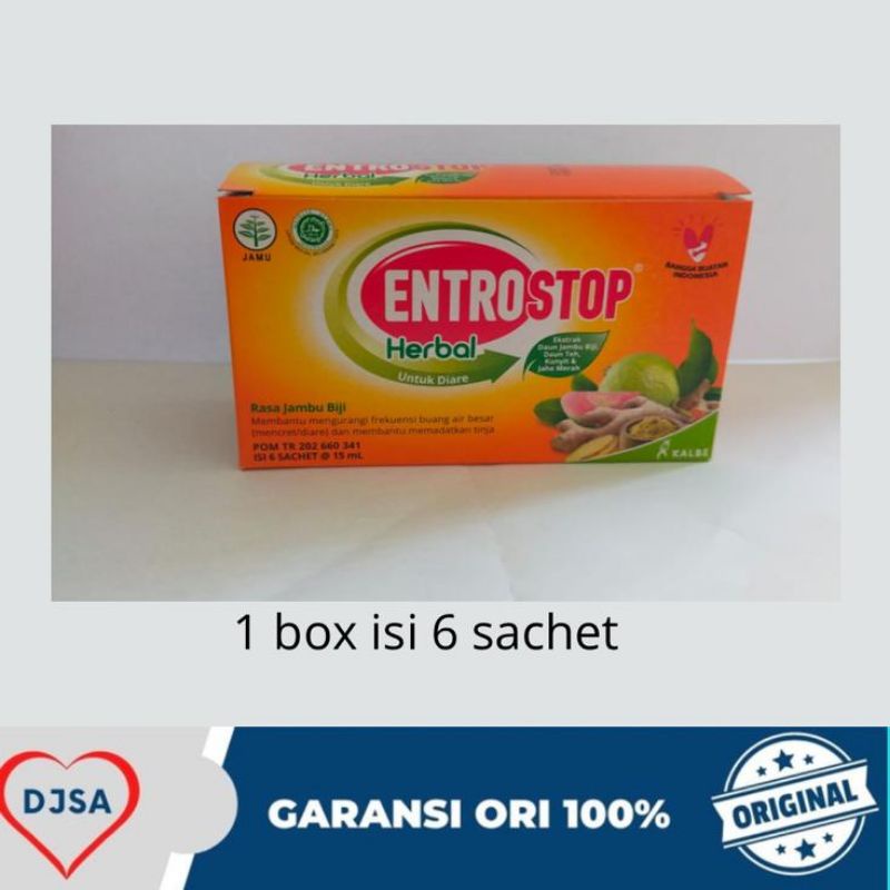 Jual ENTROSTOP SIRUP OBAT DIARE HERBAL / MELILIT / KEMBUNG 1 DUS ISI 6 ...