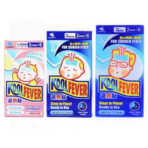 Jual Kool Fever Plester Kompres Demam Bayi Anak Dewasa Cool Fever / Cooling Patch Penurun Panas ...