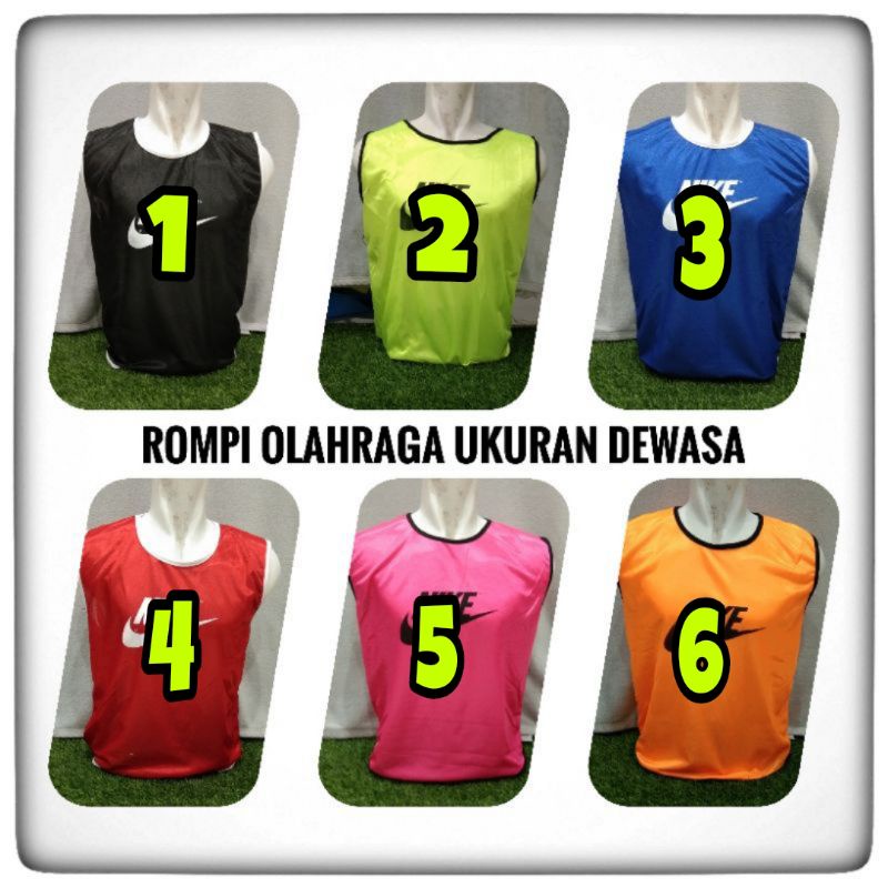 Jual Rompi Latihan / Rompi Futsal / Rompi sepak bola - Murah | Shopee ...