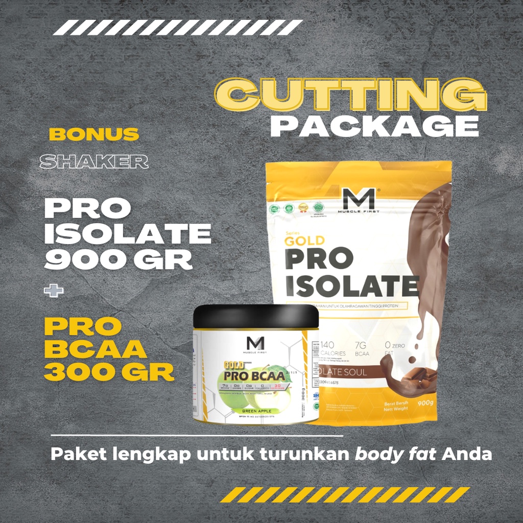 Jual Paket Cutting M1 Muscle First Pro Isolate 2 lbs 900g + Pro BCAA ...