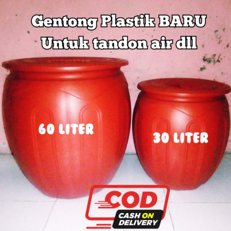 Jual GENTONG AIR PLASTIK MERAH 30 LITER | Shopee Indonesia