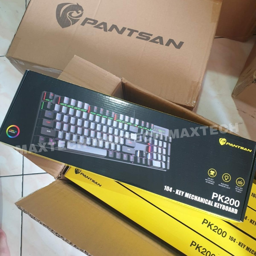 Jual Keyboard Gaming Mechanical RGB Pantsan PK200 | Shopee Indonesia