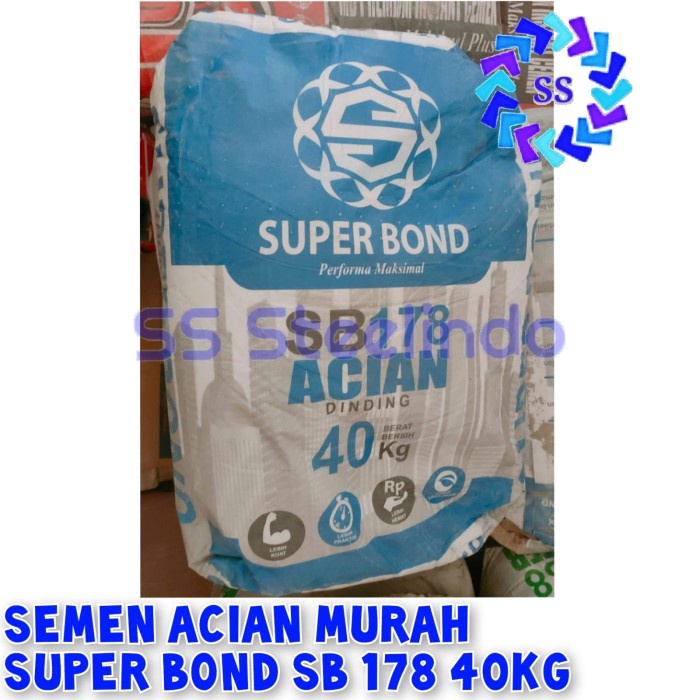 Jual SEMEN ACIAN MURAH SUPERBOND SB 178 40 KG | Shopee Indonesia