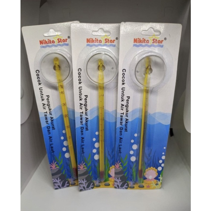 Jual [COD] Thermometer Aquarium Nikita Star Alat Pengukur Suhu | Shopee ...