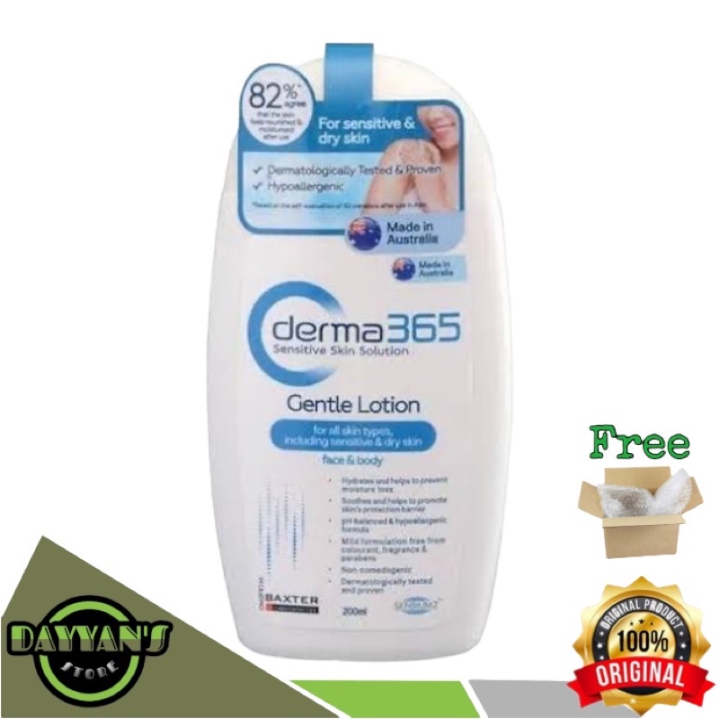 Jual Derma 365 Gentle Lotion Face & Body 200 ml | Shopee Indonesia