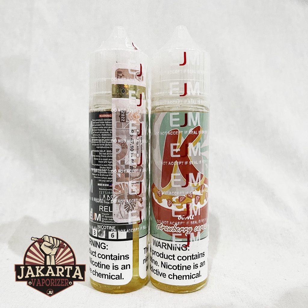 Jual EJM K STRAWBERRY CEREAL MILK 60ML 3MG 6MG BY EJUICEMURAH | Shopee ...