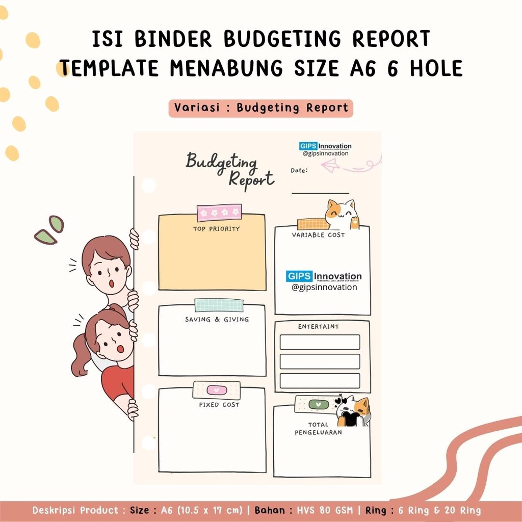Jual Budgeting Report - Isi Binder Sinking Funds Template Menabung 6 ...