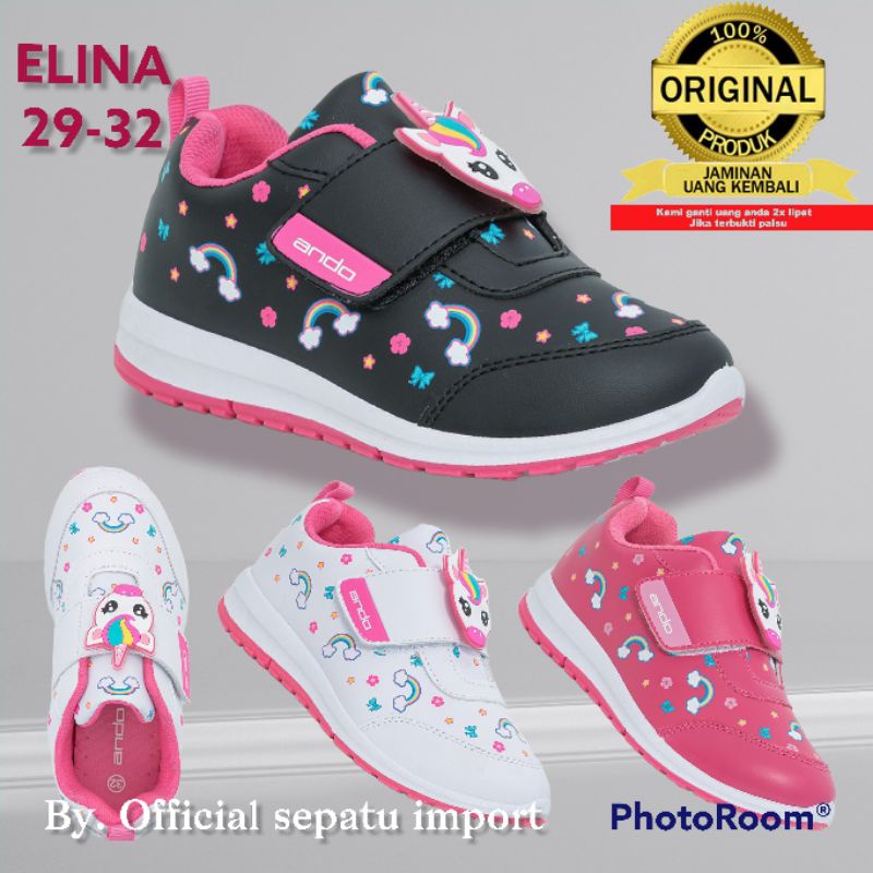 Jual ORIGINAL Sepatu Anak ANDO ELINA - sepatu anak sekolah TK - PAUD ...