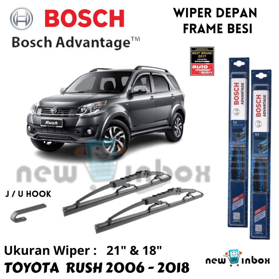 Jual Wiper Depan Mobil TOYOTA RUSH LAMA TERIOS 2006-2018 Sepasang BOSCH Advantage 21" & 18 ...