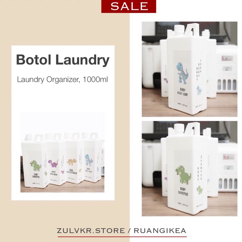 Jual [V1.5] Botol laundry aesthetic refill Botol Sabun Cair LAUNDRY ...