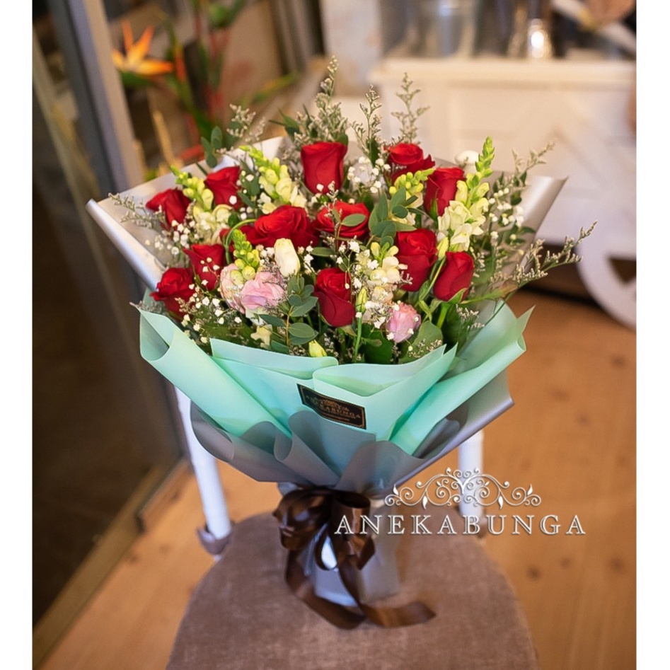 Jual Buket Bunga Mawar Asli Fresh Rose Hand Bouquet Flower Premium ...