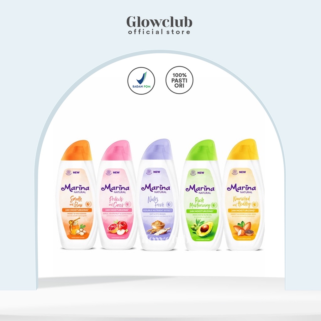 Jual Marina Hand Body Lotion Natural 190ml / 200ml | Shopee Indonesia