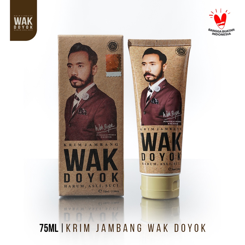 Jual Krim Jambang Wak Doyok Original Hologram 75ml Rahasia Jambang And Rambut Sehat Wak