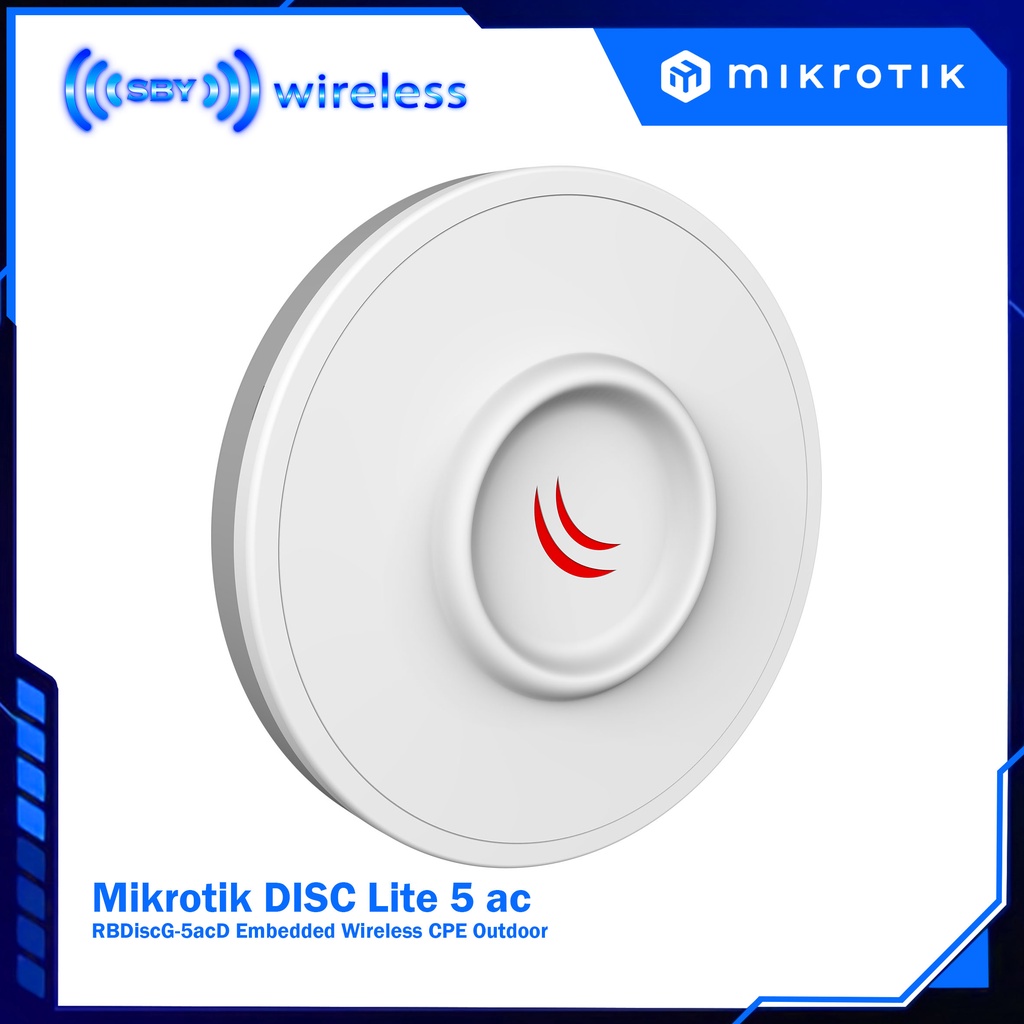 Jual Mikrotik DISC Lite 5 ac RBDiscG-5acD Embedded Wireless CPE Outdoor ...