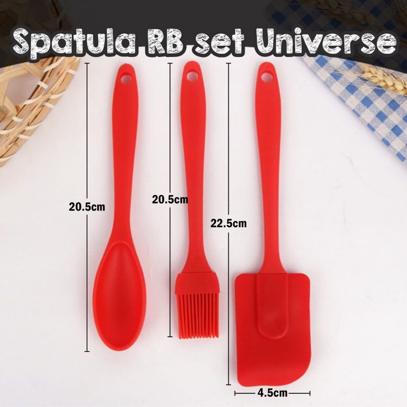 Jual Spatula Adonan Kue Sutil Adonan Roti Spatula RB Set Universe ( 1 ...