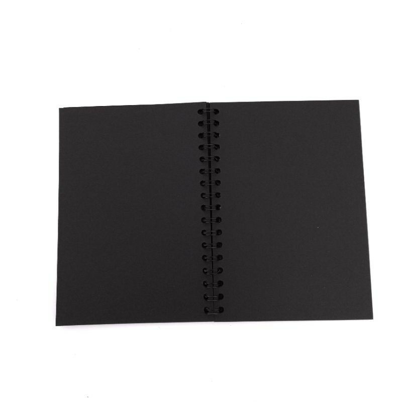 Jual Notebook Hitam A6 A5 B5 A4 Sketchbook Hitam Buku Seketsa ...