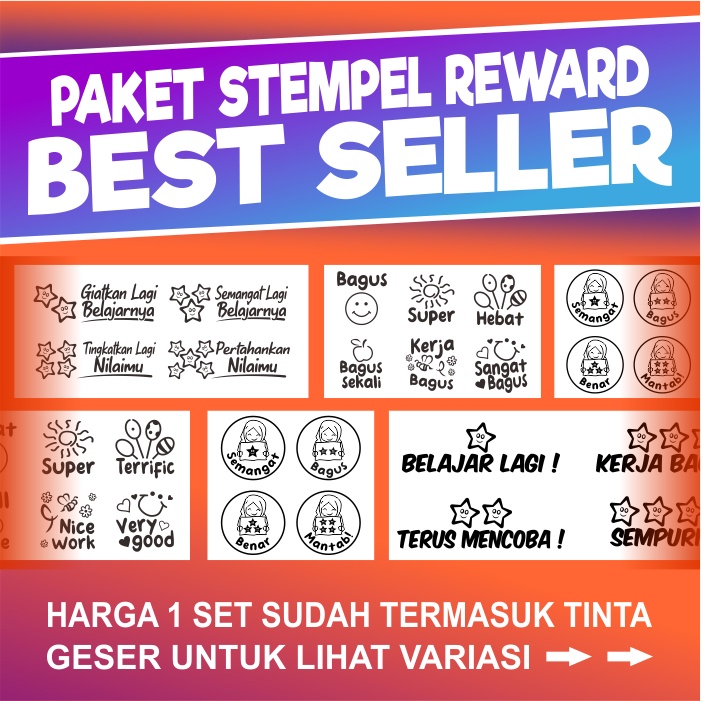Jual Paket Best Seller Stempel Reward | Shopee Indonesia