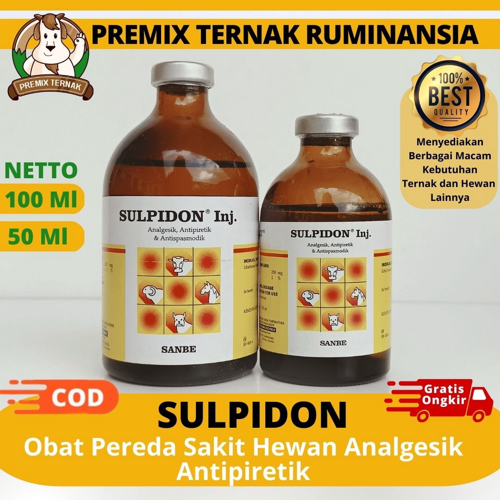 Jual SULPIDON 50 ml SULPIDON 100 ml SANBE - Obat Pereda Sakit Hewan ...