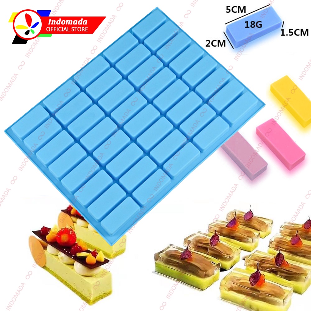 Jual Indomada Cetakan Silikon 40 Empat Persegi Panjang Kecil Kotak 5 x ...