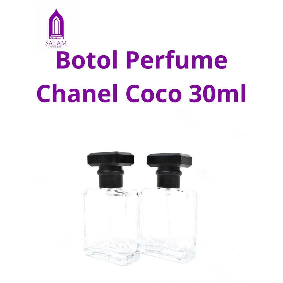 Jual Botol Parfum Kosong Chanel 30ml - Botol Parfum Black Cap Botol ...