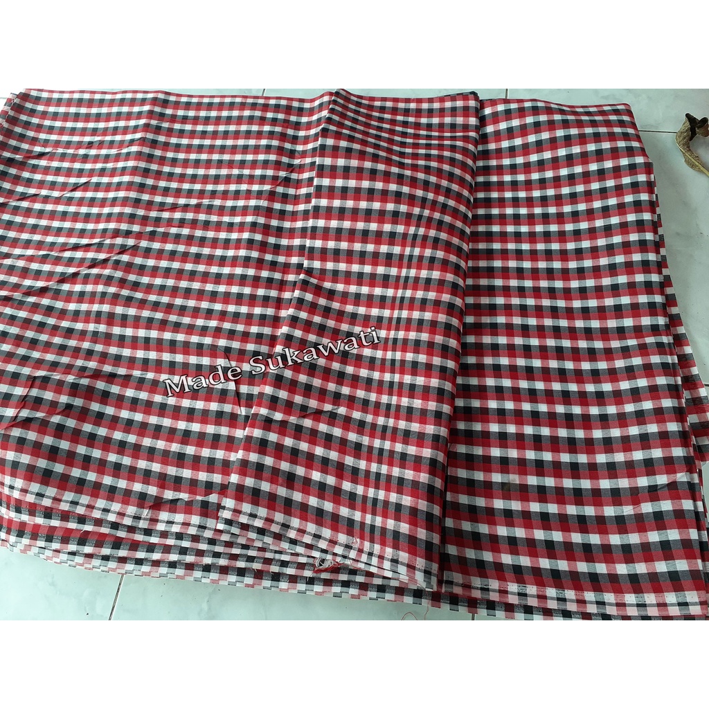 Jual Kain poleng kotak catur bali lebar 140cm harga per meter | Shopee ...