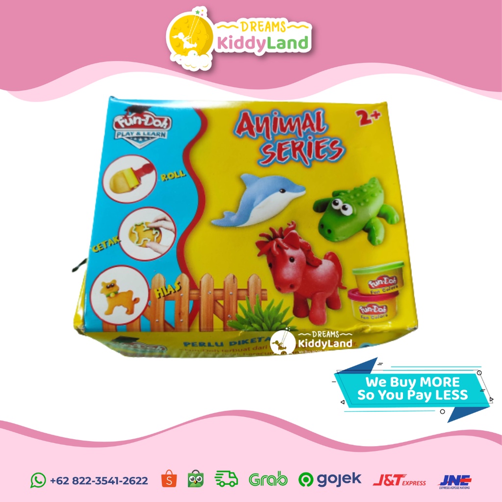 Jual MAINAN ANAK PLASTISIN FUN DOH ANIMAL SET LENGKAP / FUNDOH CANDY ...