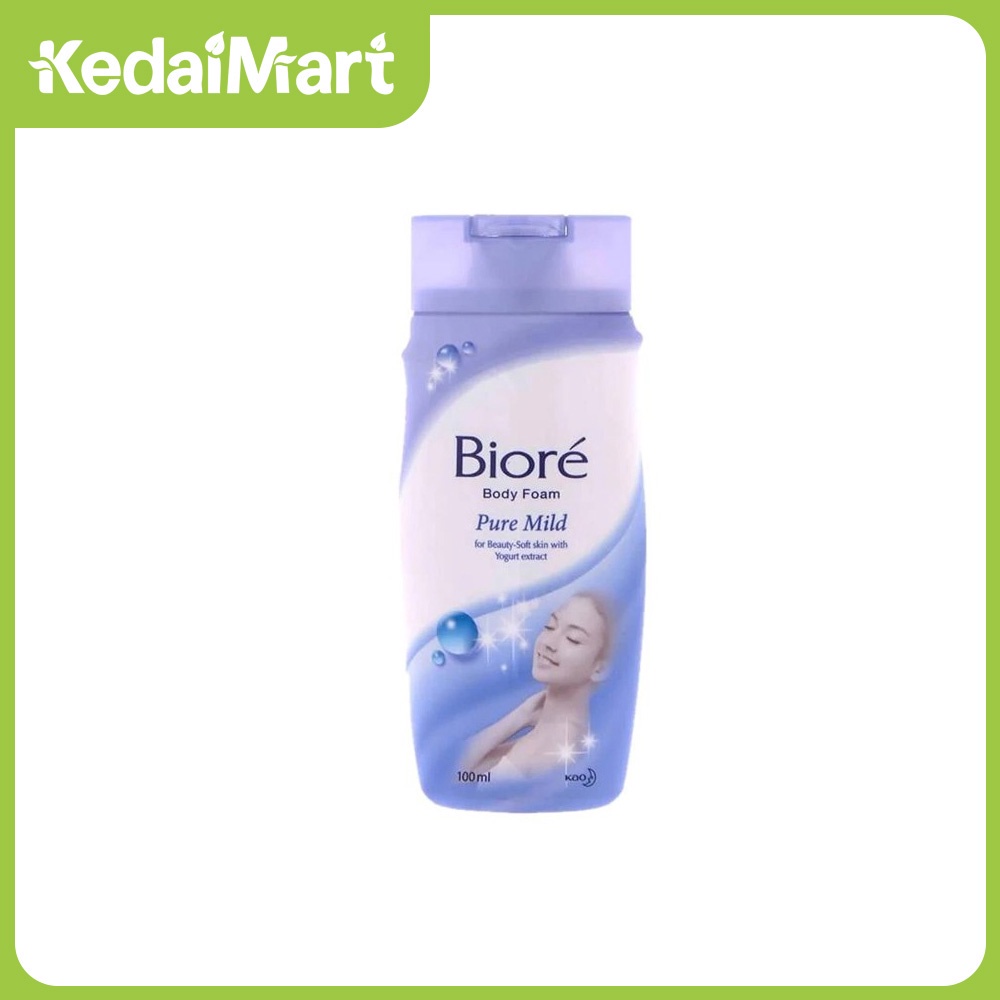 Jual Biore Body Foam Pure Mild Botol 100 ml | Shopee Indonesia