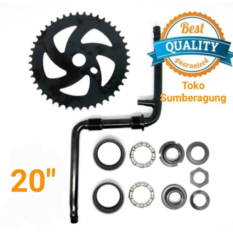 Jual Crank set gir langsung sepeda bmx 20 piringan langsung sepeda bmx ...