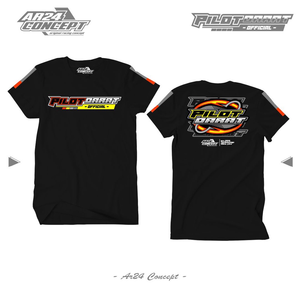 Jual Kaos Pilot Darat new design / kaos racing pria /katun combed 30s ...