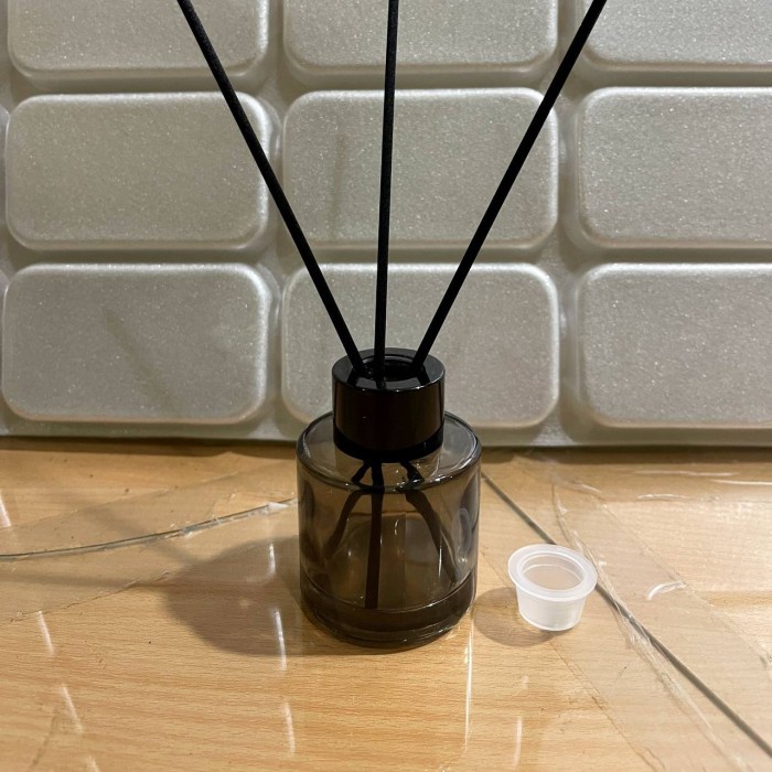Jual Botol Reed Diffuser 50ml Kaca Tebal Hitam Vas Pot + Cap + Stopper ...