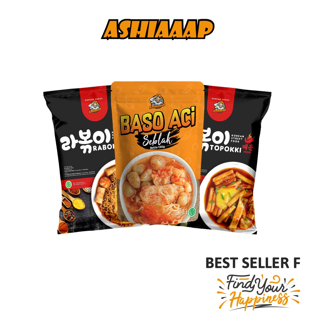 Jual Ashiaaap Paket Special Best Seller F (Topokki + Rabokki + Baso Aci ...