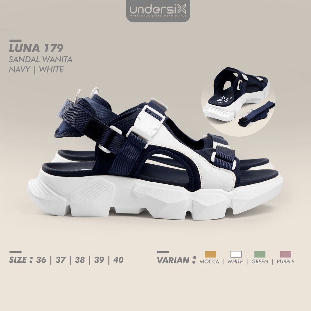 Jual UNDERSIX - Luna 179 Hak 4cm Sandal Gunung Wanita Sandal Hiking ...