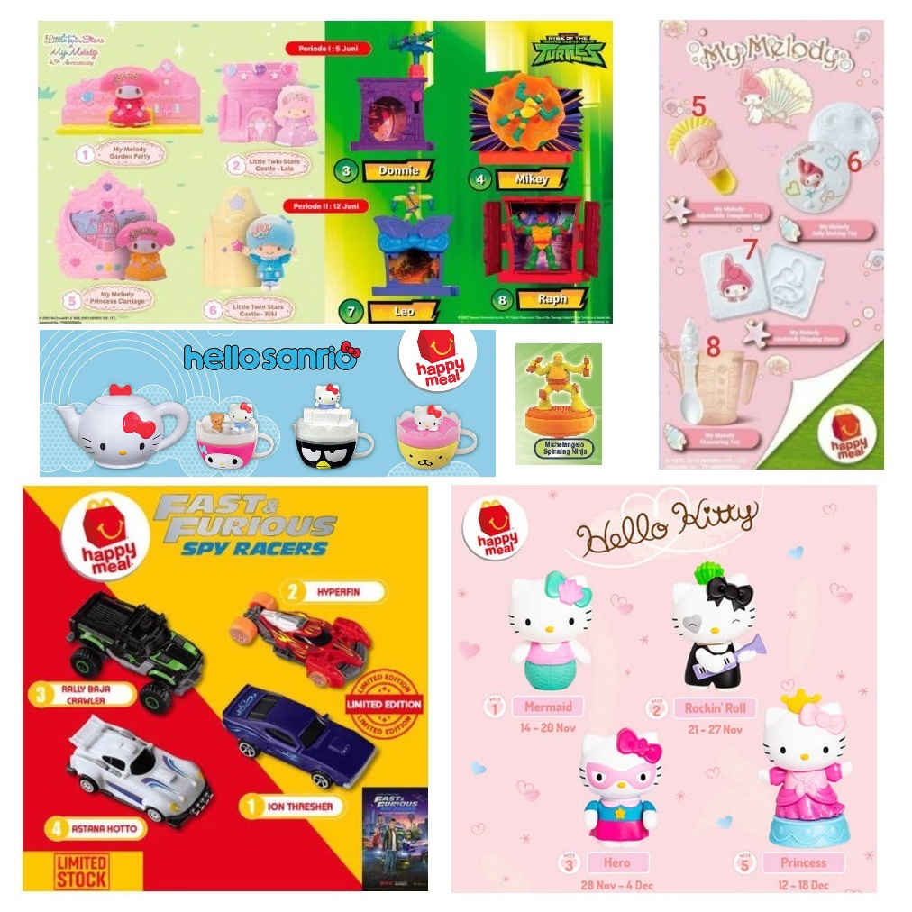 Jual Mainan Anak Happy Meal McD McDonald Mcdonalds McDonald's My Melody ...