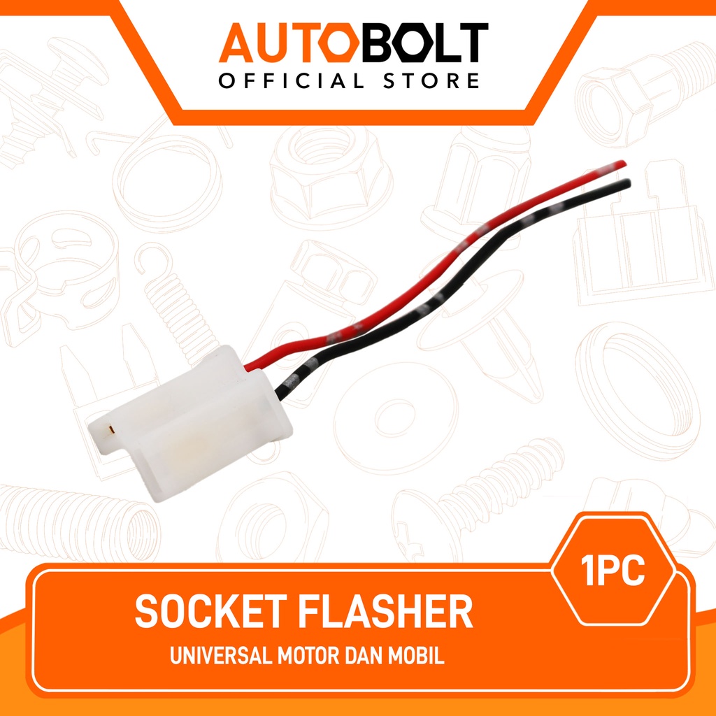 Jual Socket Flasher Universal Mobil & Motor Bintik 2 Pin Soket Flaser ...