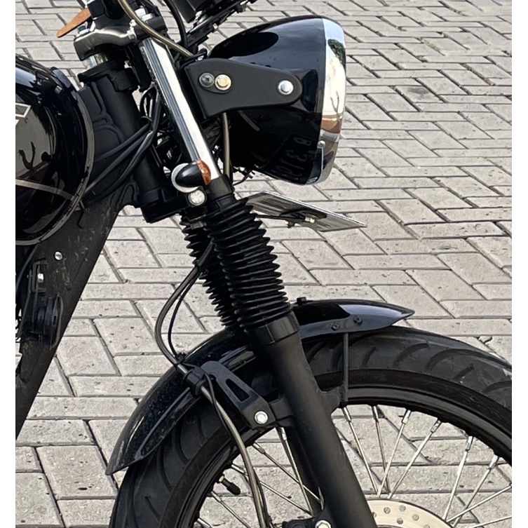 Jual Spakbor motor custom japstyle w175 benelli chopper tracker ...