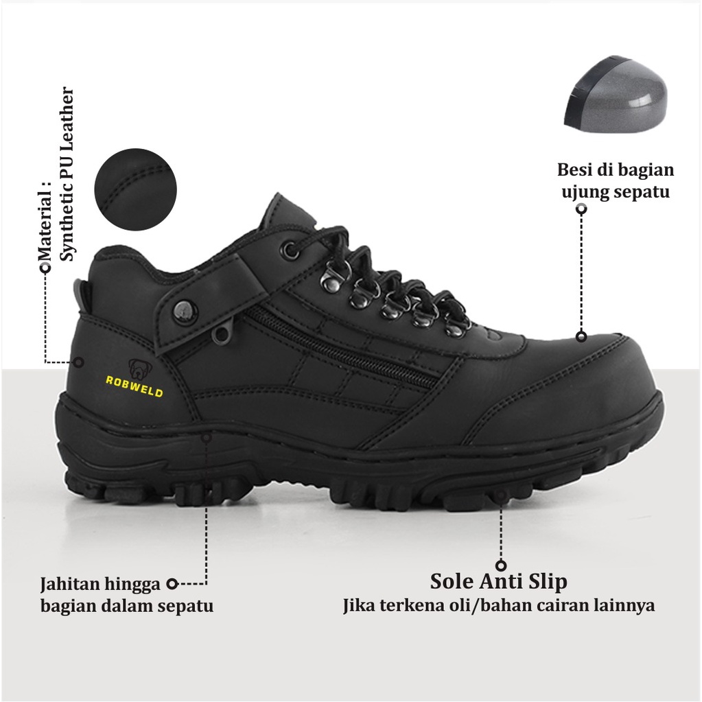 Jual Sepatu Safety Ujung Besi Sepatu septi pria Septu Hiking Sepatu ...