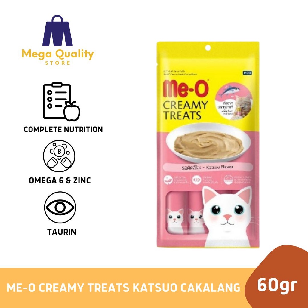 Jual Meo Creamy Treats Cat Snack Katsuo Cakalang 60gr | Shopee Indonesia