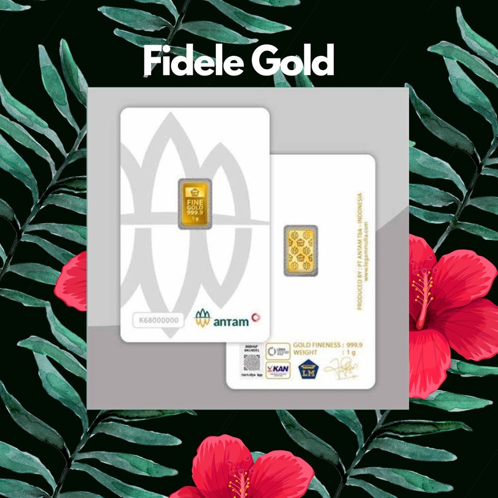 Jual Antam Micro Gold 1 gram Emas Asli Logam Mulia 99% Emas Murni toko ...