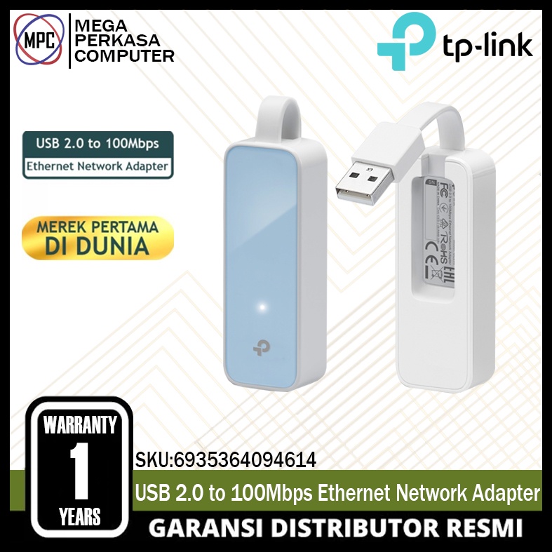 Jual USB TO LAN TP-LINK UE200 USB 2.0 100Mbps Ethernet Network Adapter | Shopee Indonesia