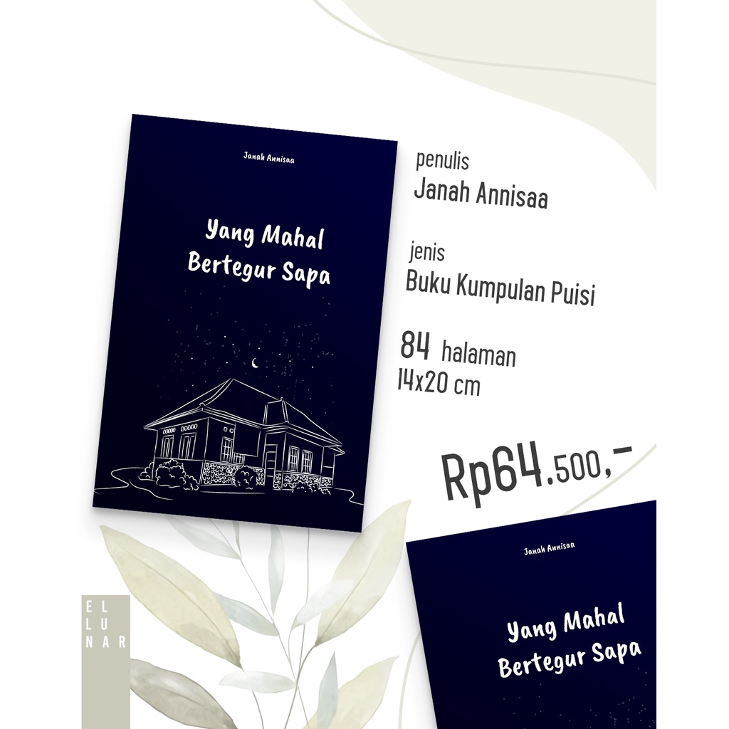 Jual Buku "Yang Mahal Bertegur Sapa" Ellunar | Shopee Indonesia
