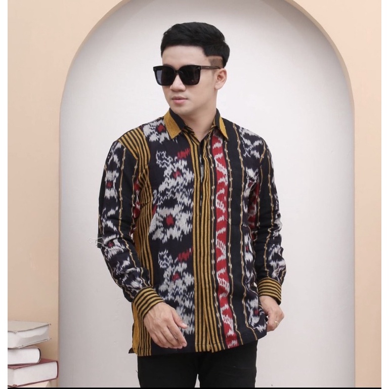 Jual kemeja tenun - kemeja pria tenun - baju muslim - baju tenun ...