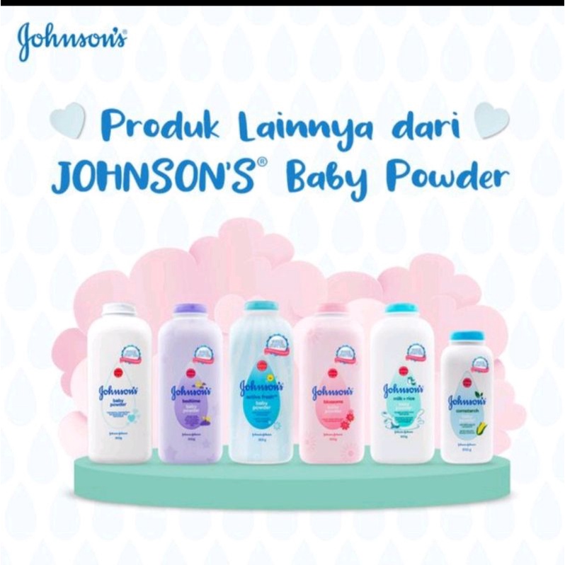 Jual Johnson's Baby Powder Blossom / Regular / Bedtime 50g/ 100g /300g ...