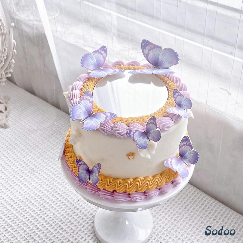 Jual Cake Topper happy birthday Hiasan Kue kupu Kupu Butterfly Pink ...